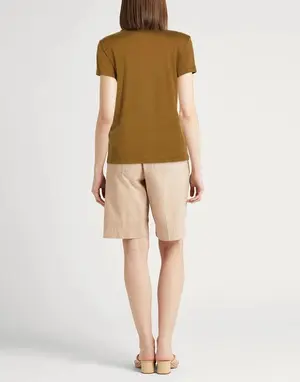Max Mara Crew Neck Short-sleeved T-shirt - Brown