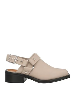 GANNI Square-toe Block Heel Slingback Sandals With Buckle