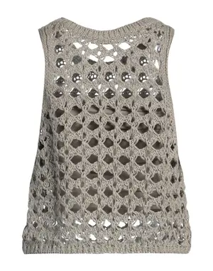 Brunello Cucinelli Sleeveless Crochet Knit Dress
