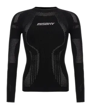 MISBHV Openwork Long-sleeved Future Sport Top - Black
