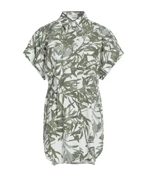 Brunello Cucinelli Two-tone Long-length Short-sleeve Shirt - Gray
