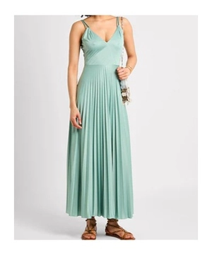 MAXCO. Sleeveless V-neck Maxi Dress