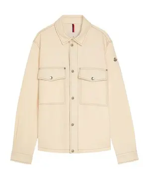 Moncler Linen Texture Outer Shirt - Nude