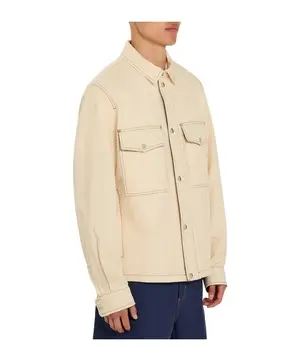 Moncler Linen Texture Outer Shirt