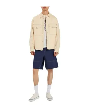 Moncler Linen Texture Outer Shirt