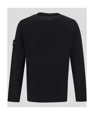 Stone Island Logo Patch Crewneck Knitted Jumper