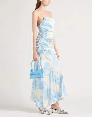 GANNI Tie-dye Gathered Maxi Dress