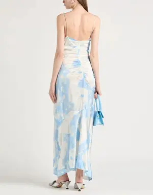 GANNI Tie-dye Gathered Maxi Dress