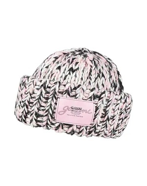 GANNI Thick Mixed-color Wool Beanie