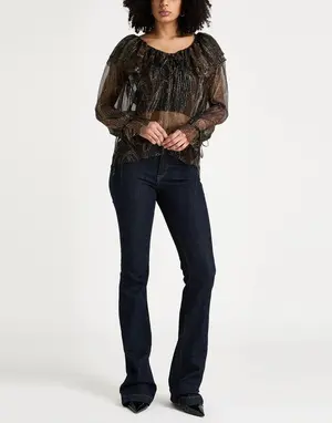 Saint Laurent Paisley-print Sheer Blouse