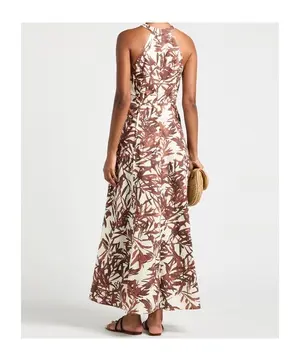 Brunello Cucinelli Sleeveless Printed Maxi Dress
