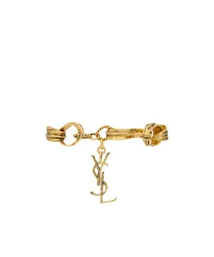 Saint Laurent Chain Bracelet With Cassandre Pendant