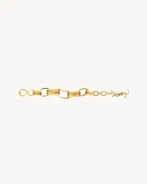 Saint Laurent Chain Bracelet With Cassandre Pendant
