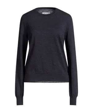 MAISON MARGIELA Grey Lightweight Wool Knit Sweater - Black
