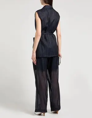 Brunello Cucinelli Double-breasted Pinstriped Sleeveless Blazer