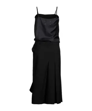 MAISON MARGIELA Sleeveless Square Neck Dress - Black