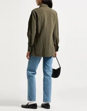 Saint Laurent Solid Color Long Sleeve Shirt