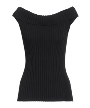 GANNI Lightweight Knitted Top - Black