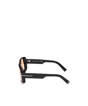 TOM FORD Square Frame Logo Sunglasses