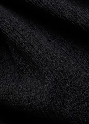 Vince Draped Textured Fine-knit Cowl Neck Top
