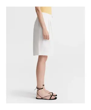 TOTEME Twill Pleated Bermuda Shorts