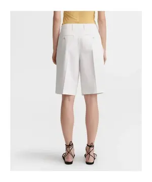 TOTEME Twill Pleated Bermuda Shorts