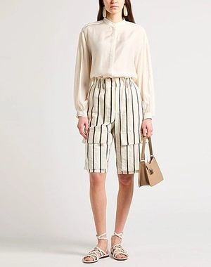 Brunello Cucinelli Striped Workwear Shorts
