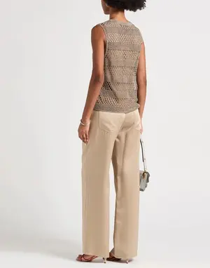 Brunello Cucinelli Solid Color Sleeveless Knit Vest