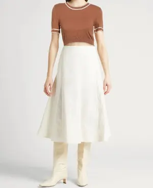 Max Mara Short-sleeved Crewneck Knit Top - Brown