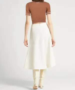 Max Mara Short-sleeved Crewneck Knit Top - Brown