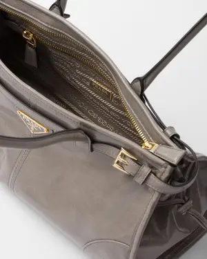 Prada Triangle Logo Tote Bag