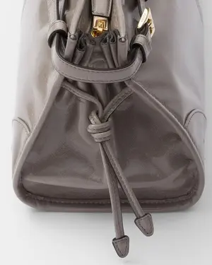 Prada Triangle Logo Tote Bag