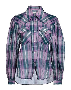 Isabel Marant Étoile Plaid Shirt With Puffed Sleeves