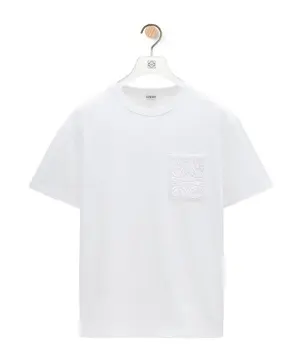 Loewe Logo Embroidered Crewneck T-shirt