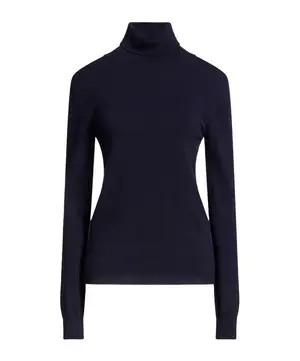 Balenciaga Solid Color High-neck Knit Sweater - Black