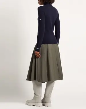 Balenciaga Solid Color High-neck Knit Sweater