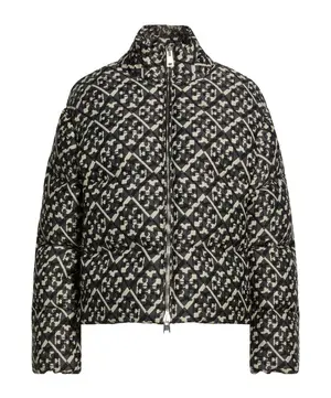 Tory Burch Down Jacket With Logo Print