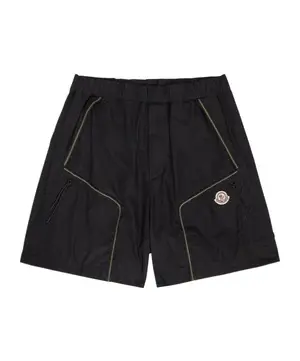 Moncler Comfortable Cotton Shorts - Black