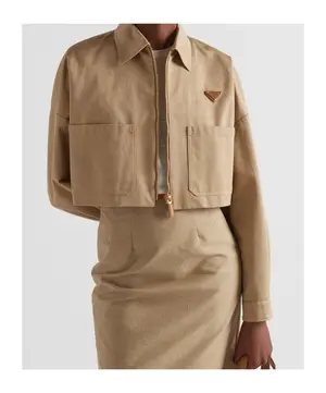 Prada Chino Blouson Jacket - Rope Ash