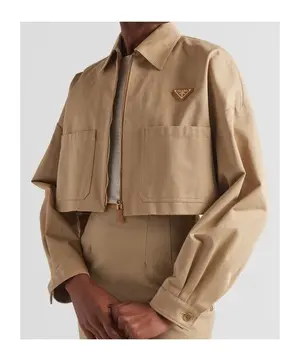 Prada Chino Blouson Jacket - Rope Ash