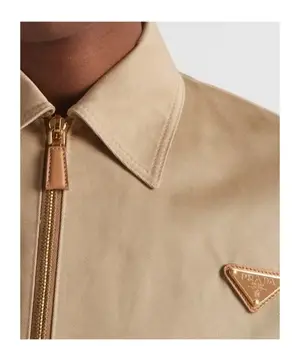 Prada Chino Blouson Jacket - Rope Ash