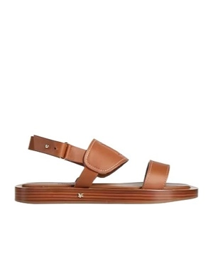 Max Mara Flat Open-toe Sandals - Brown