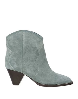 Isabel Marant Étoile Suede Cowboy Ankle Boots - Gray