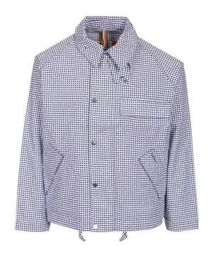 Barbour X Paul Smith Transport Casual Jacket With Plaid Pattern - Gray