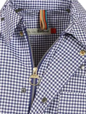 Barbour X Paul Smith Transport Casual Jacket With Plaid Pattern