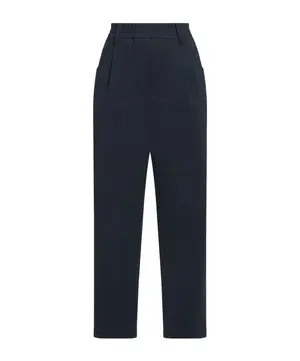 Brunello Cucinelli Plain Colour Casual Trousers - Black