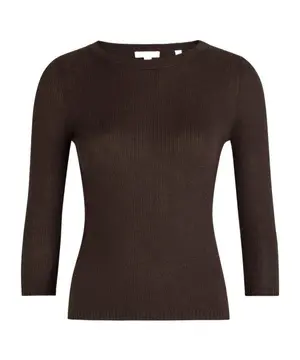 VINCE Striped Long-sleeve Top 