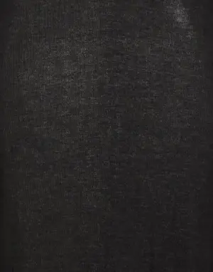 Saint Laurent Ribbed Jersey Sleeveless Maxi Dress