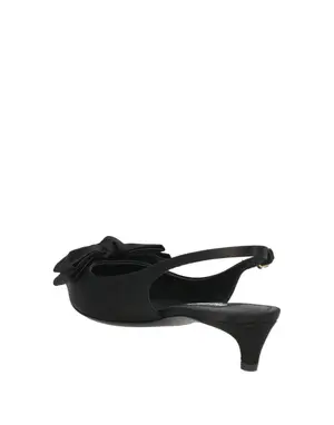Dolce & Gabbana Satin Bow Slingback Kitten Heel Pumps