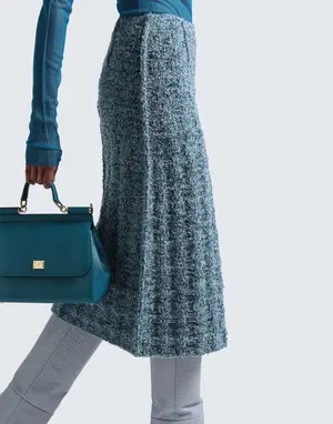 MAISON MARGIELA Flared Knit Midi Skirt